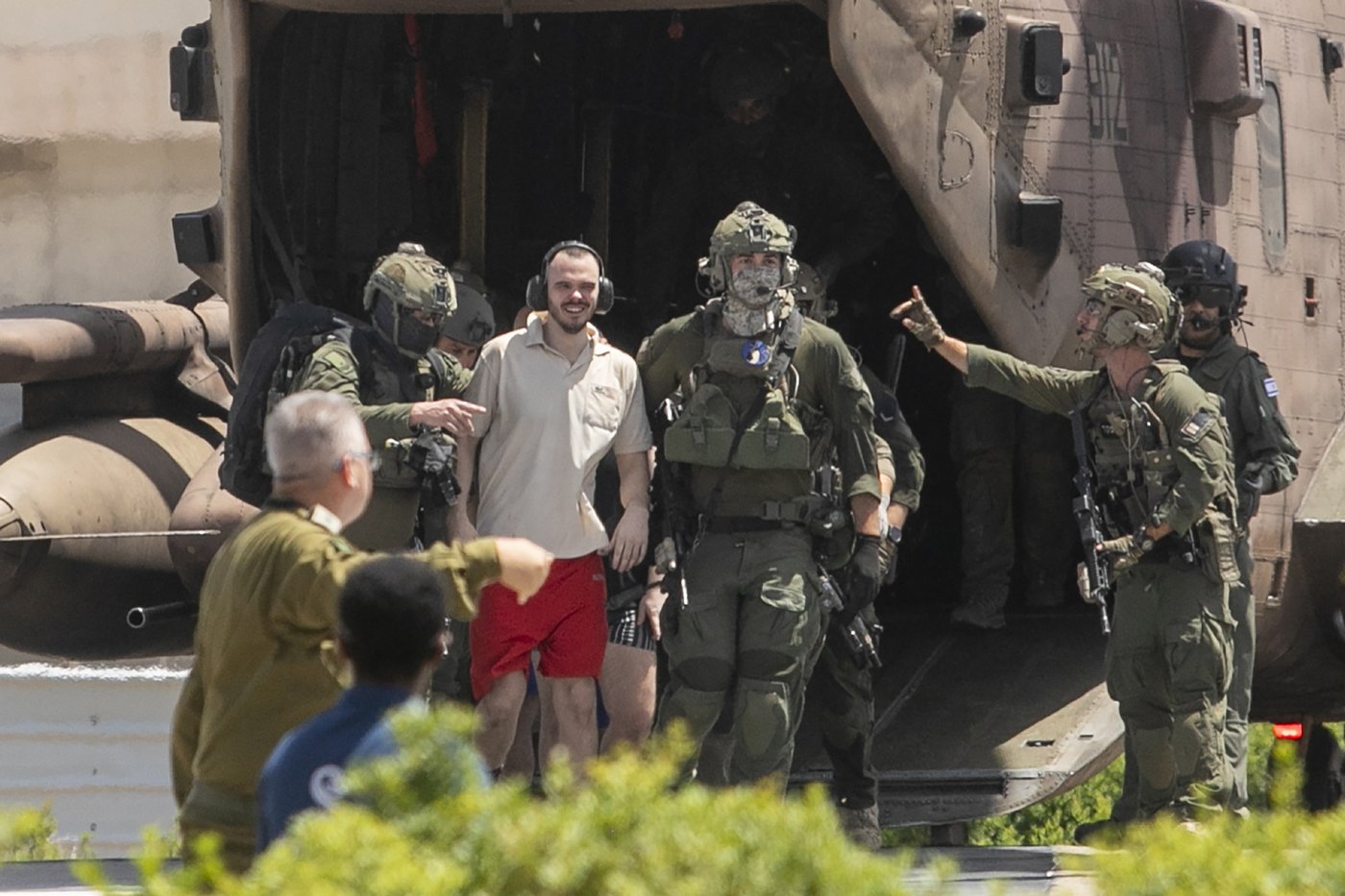 Who are the four hostages rescued by Israeli forces from captivity in Gaza?