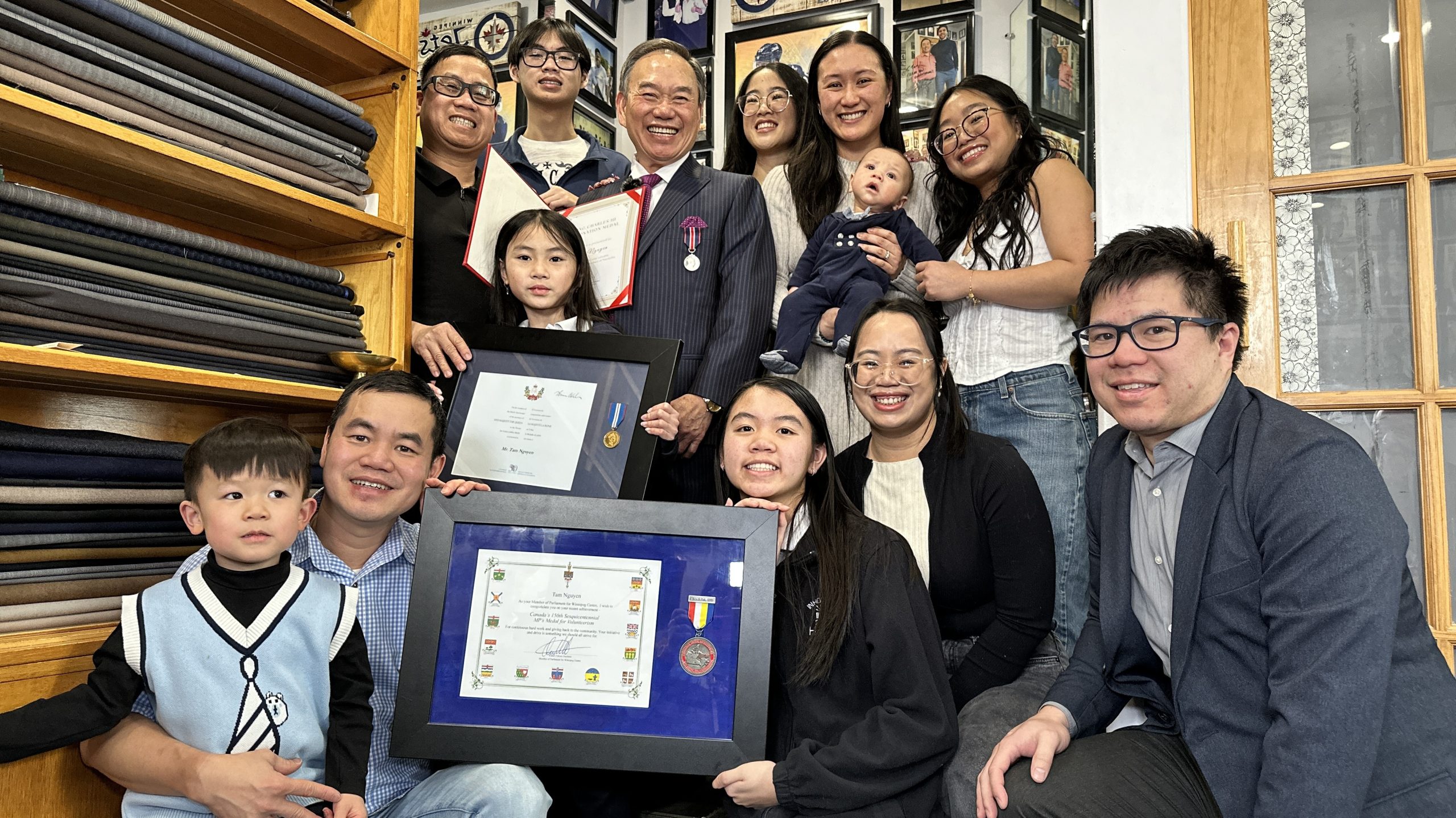 Winnipeg tailor honoured with King Charles III Coronation Medal